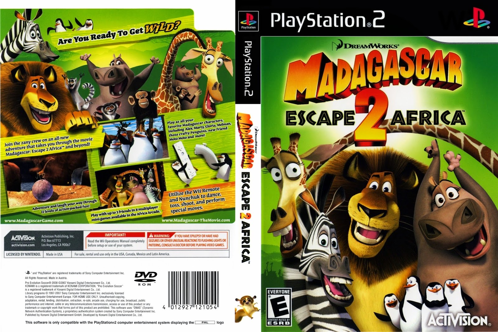 Coleccion Caratulas PS2: DreamWorks Madagascar 2